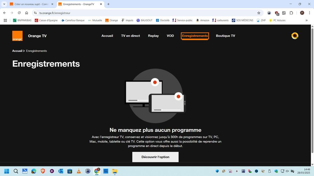 Tv Orange Pc
