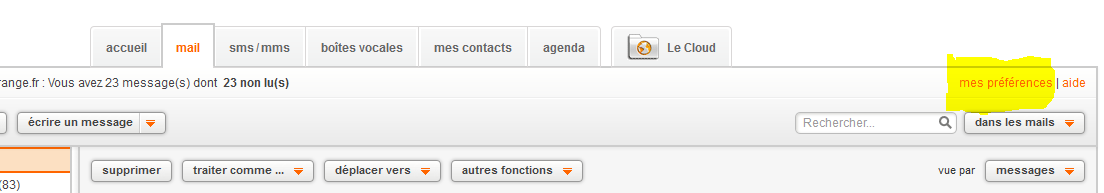 Résolu : pb de reception message avec ad wanadoo - Communauté Orange
