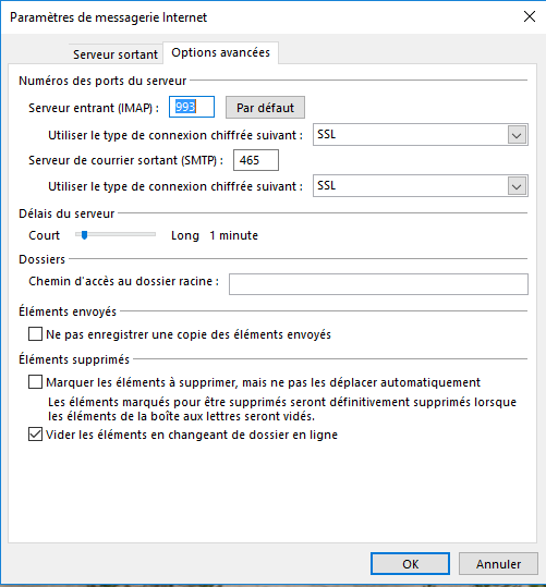 Pb courrier sortant Outlook 2016 - Communauté Orange