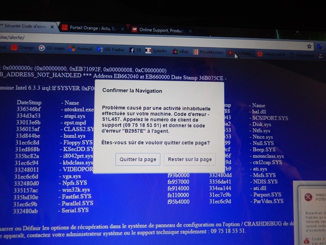 Attention: page Orange conduisant à fausse infecti... - Communauté Orange