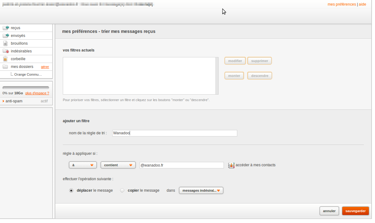 Résolu : Suppression d'un adresse @wanadoo.fr - Communauté Orange