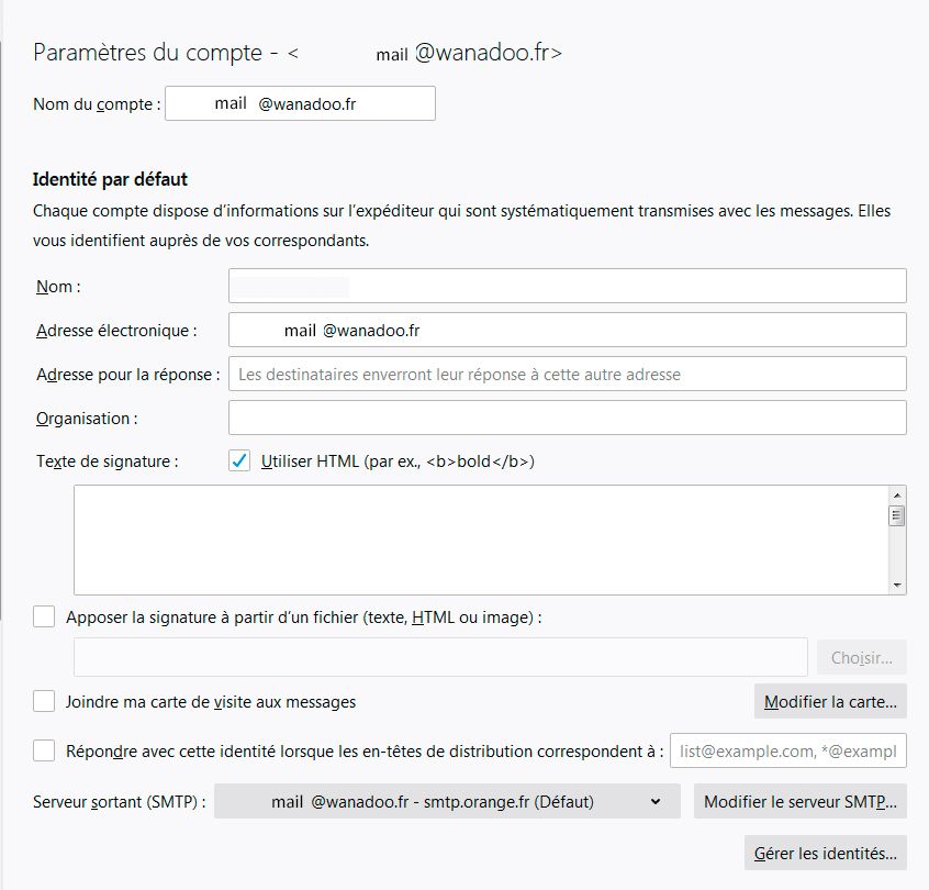 Résolu : paramètres imap et smtp - Page 2 - Communauté Orange