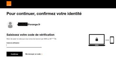 Code vérification par SMS pour ce connecter à la b... - Communauté Orange